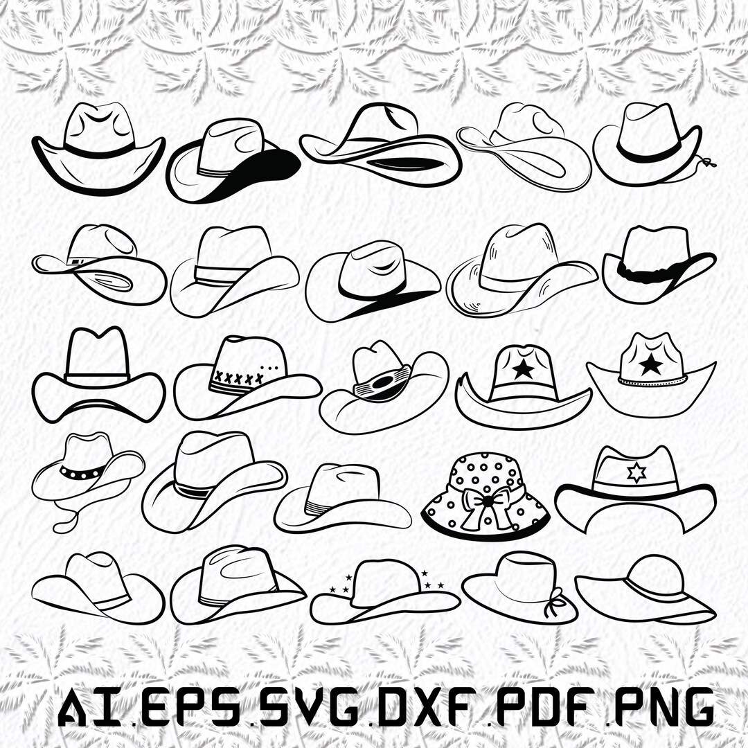 Cowboy Hat Svg, Cowboy Svg, Hat Svg, Animal, Bebop, SVG, Ai, Pdf, Eps ...