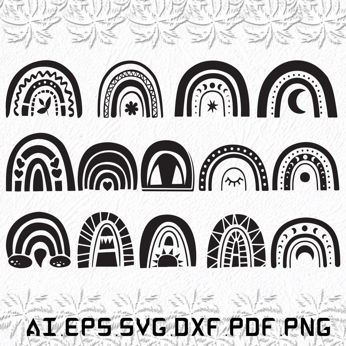 Rainbow Doodle Svg Rainbow Doodles Svg Rainbow Svg Doodle - Etsy