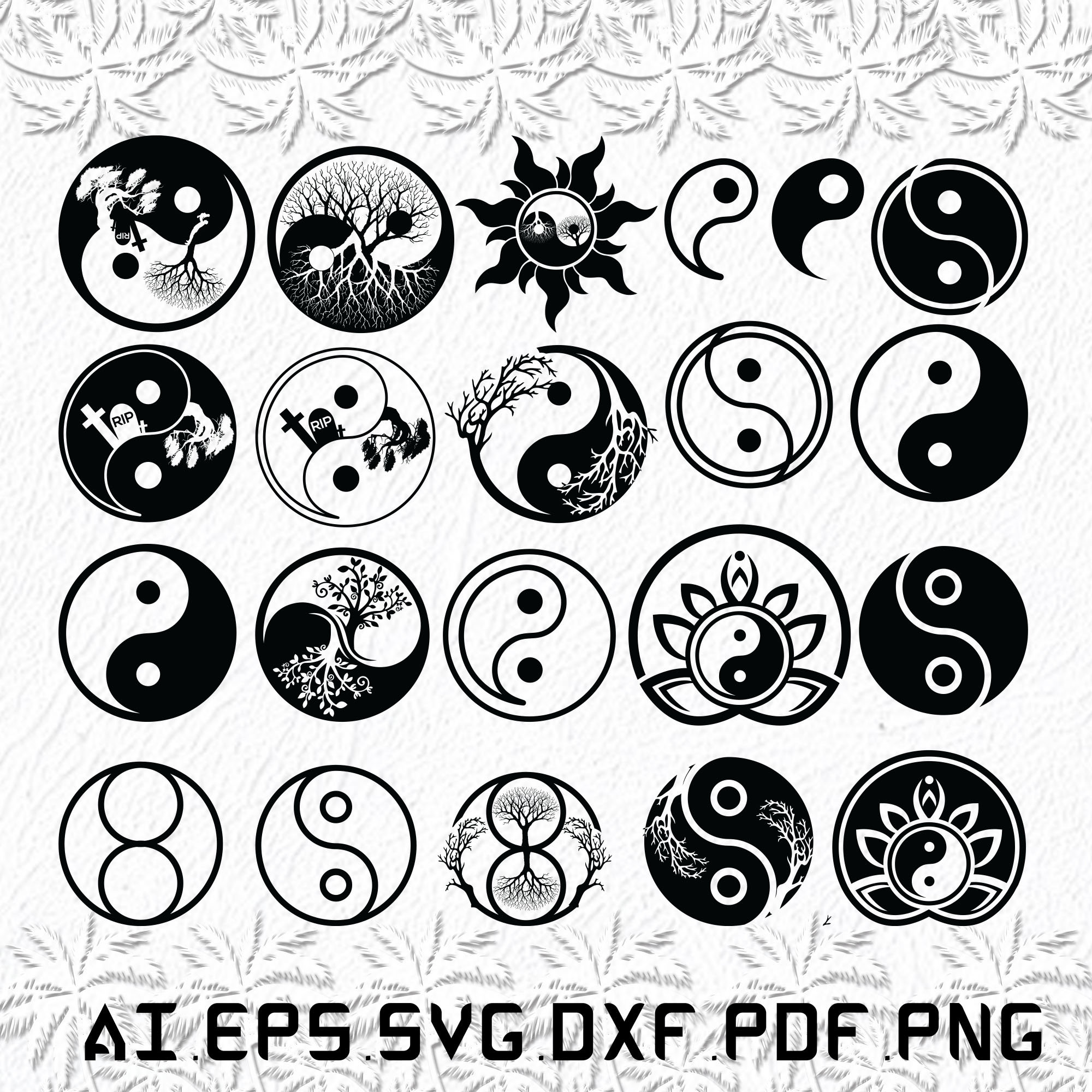 Ying Yang svg, Ying svg, Yang svg, Yin Yang, yin, SVG, ai, pdf, eps ...