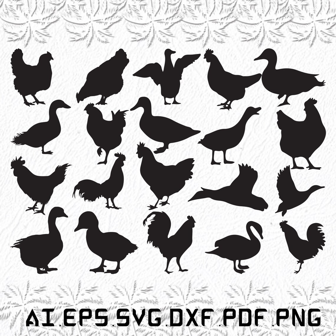 Roster Hen and Duck Svg Roster Hen and Ducks Svg Roster Hen - Etsy
