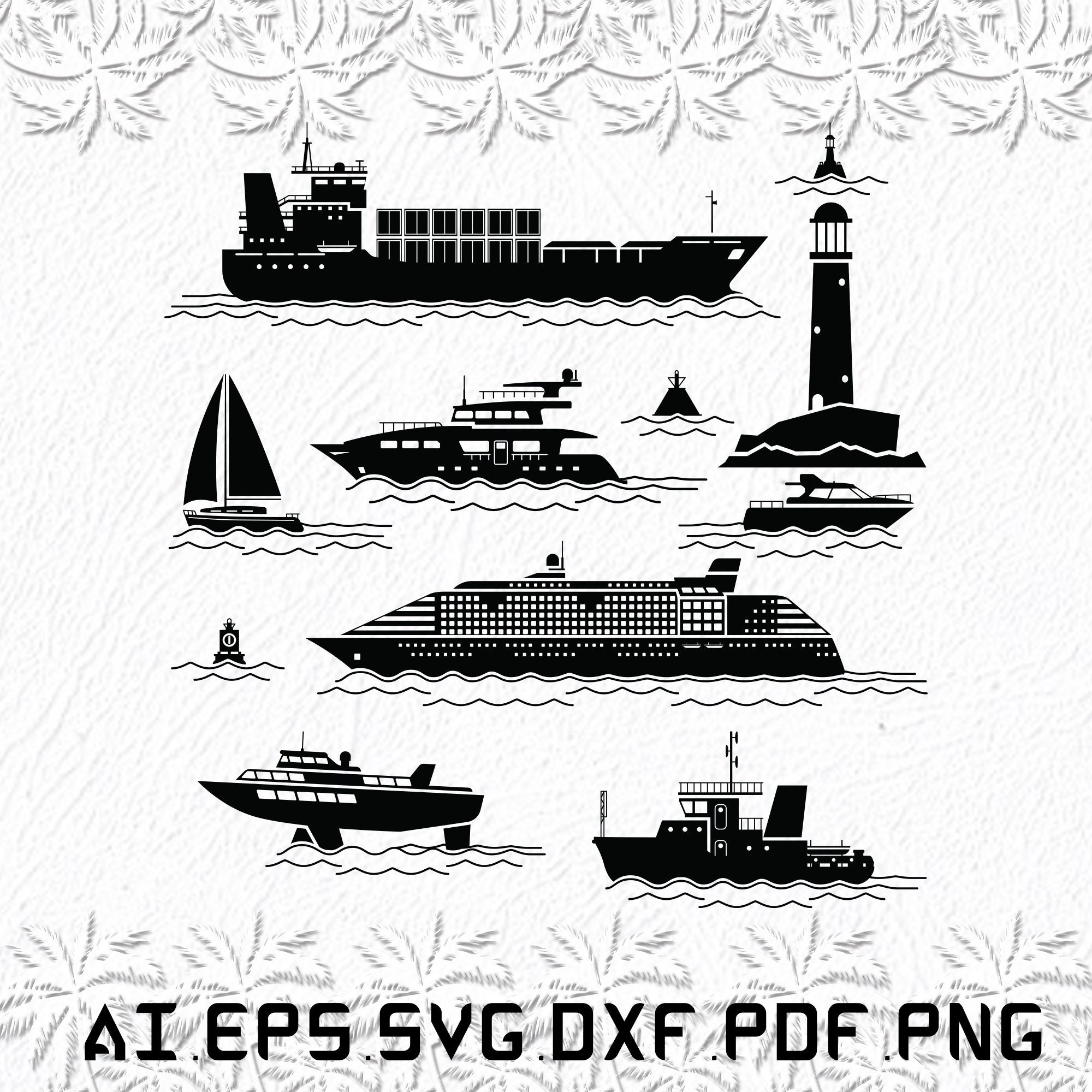 Ship and Boat Svg, Ship and Boats Svg, Love Svg, Ship, Boat, SVG, Ai ...