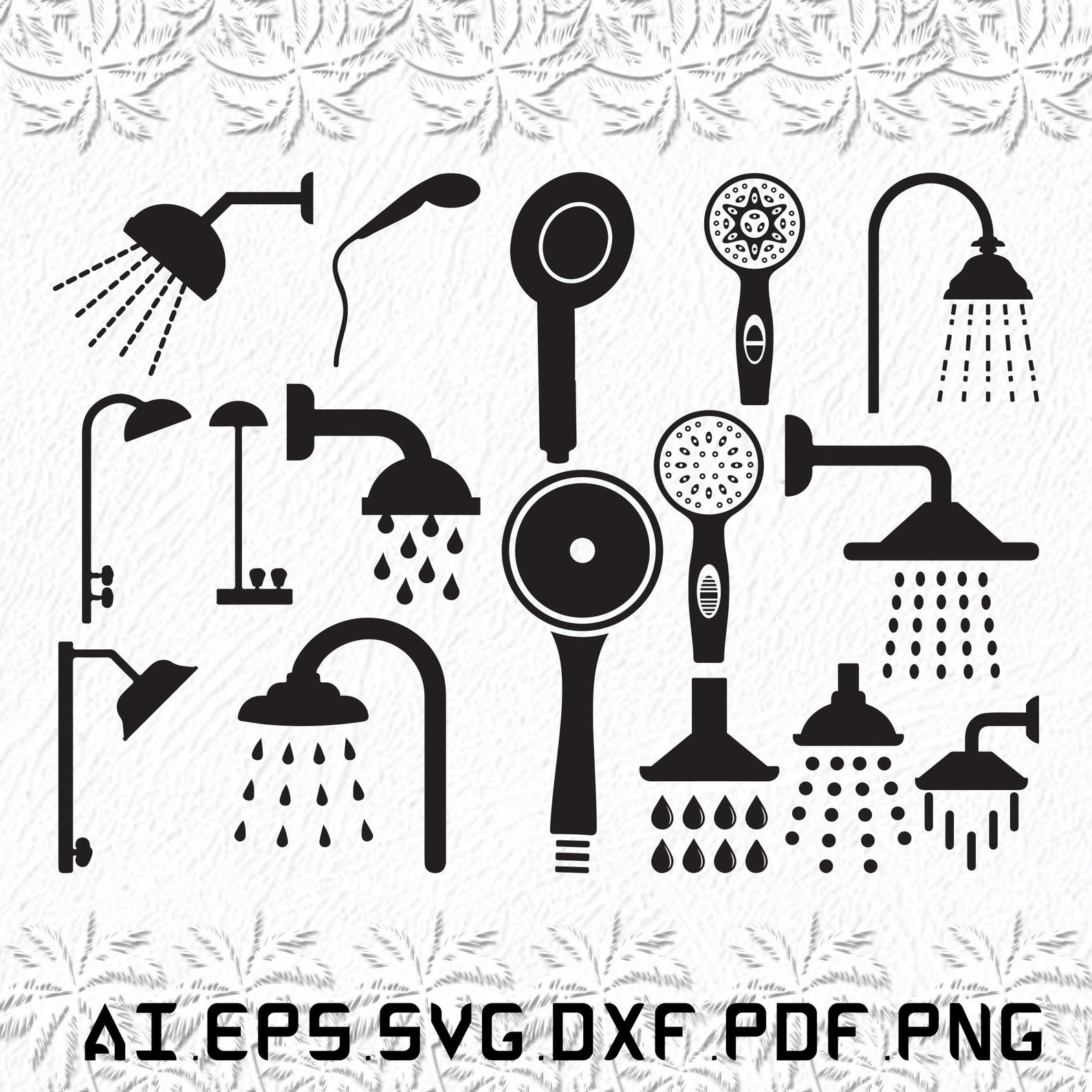 Shower Head Svg Shower Heads Svg Shower Svg Heads Head - Etsy