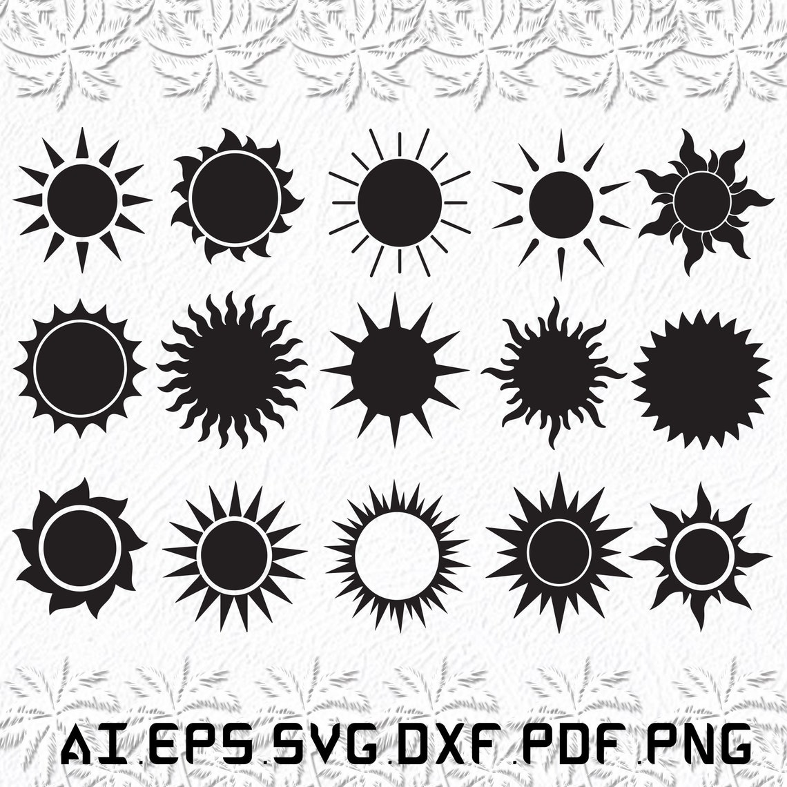 Suns Svg Sun Svg Fire Svg Star Nature SVG Ai Pdf Eps - Etsy