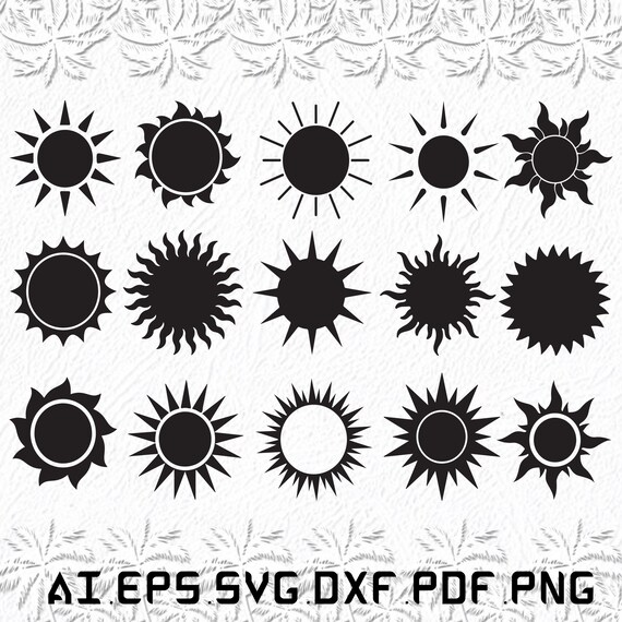 Suns Svg Sun Svg Fire Svg Star Nature SVG Ai Pdf Eps - Etsy