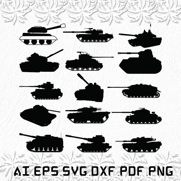 Army Tank Svg - Etsy