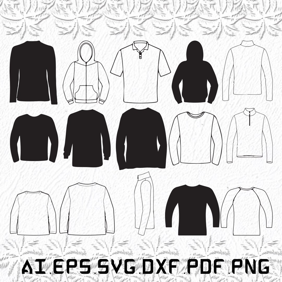 Long Sleeve Shirt Svg, Long Sleeve Shirts Svg, Long Sleeve Svg, Sleeve ...