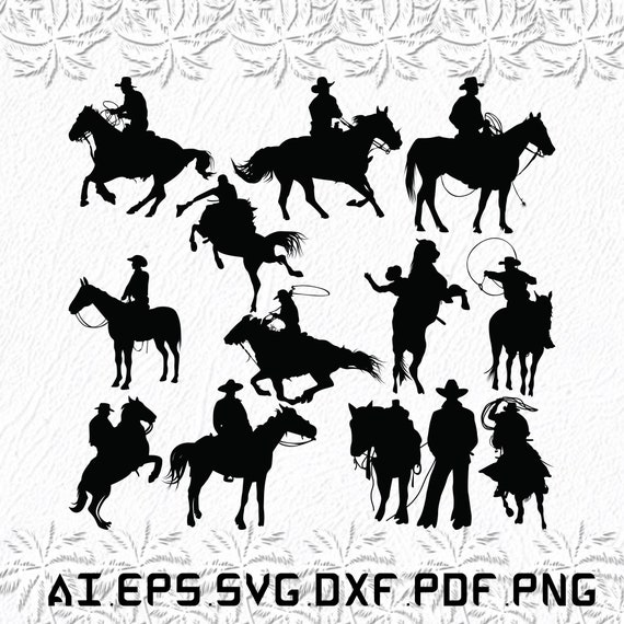Cowboy With Horse Svg Cowboy Svg Boy Svg Anime Horse SVG | Etsy Canada