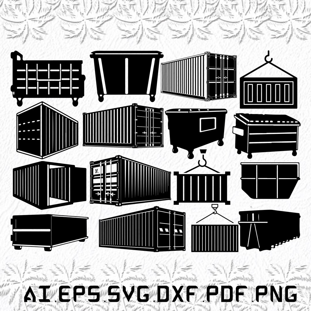 Container Svg, Containers Svg, Work Svg, Bus, Ship, SVG, Ai, Pdf, Eps ...
