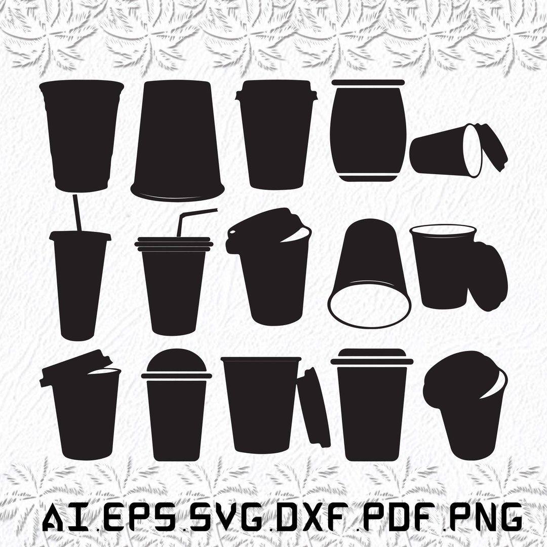 Plastic Cup Svg, Plastic Cups Svg, Love Svg, Plastic, Cup, SVG, Ai, Pdf ...