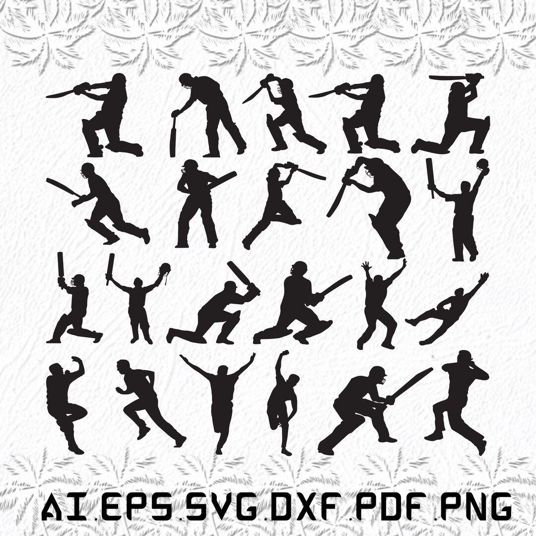 Cricket Player Svg, Cricket Svg, Player Svg, Bowled, Wicket, SVG, Ai ...