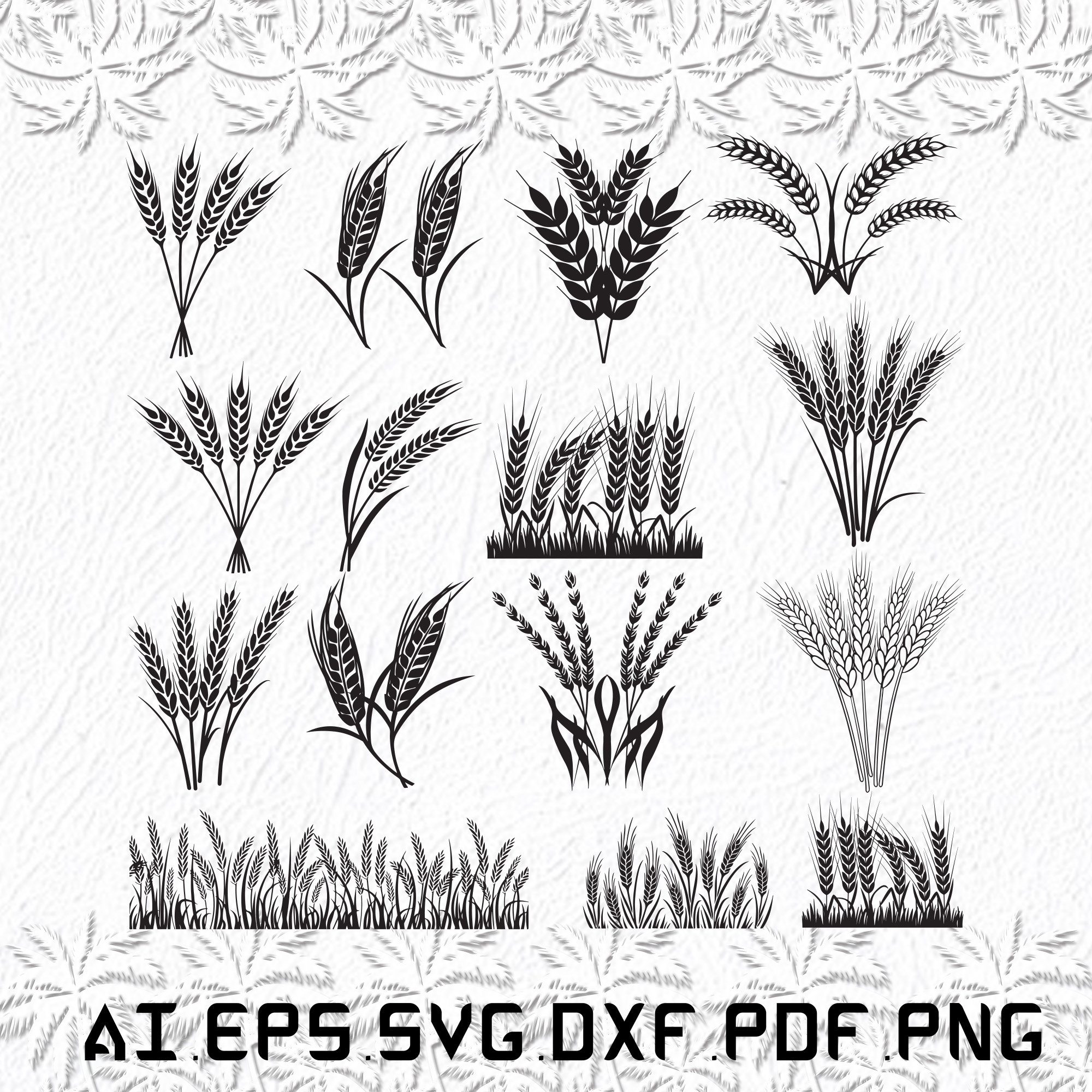 Wheat Svg Wheats Svg Nature Svg Green Happy SVG Ai Pdf - Etsy Canada