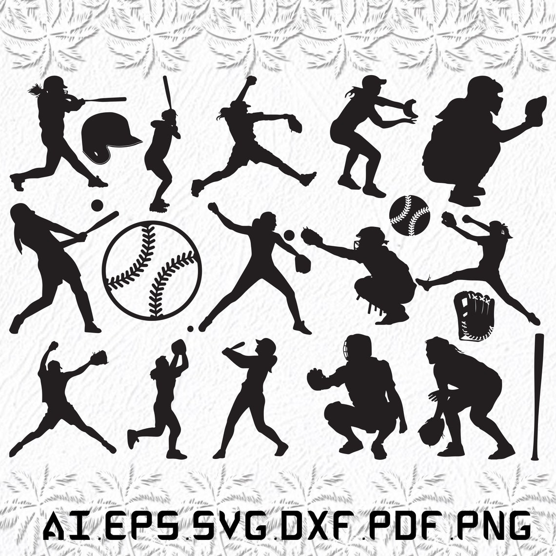 Softball Svg Softballs Svg Soft Svg Balls Baseball SVG - Etsy