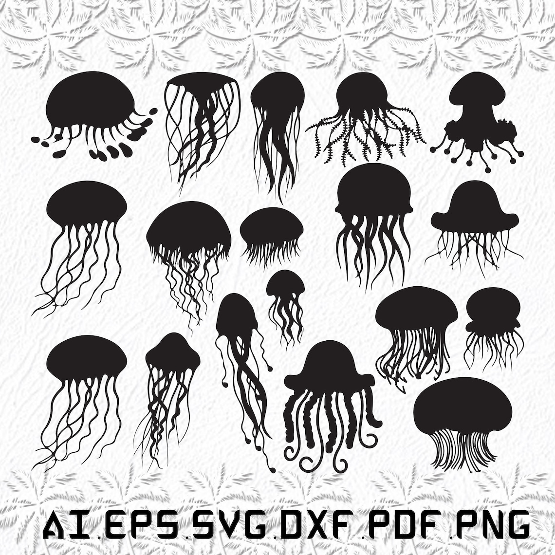 Jellyfish Svg, Jellyfishs Svg, Jelly Fish Svg, Jelly, Fish, SVG, Ai ...