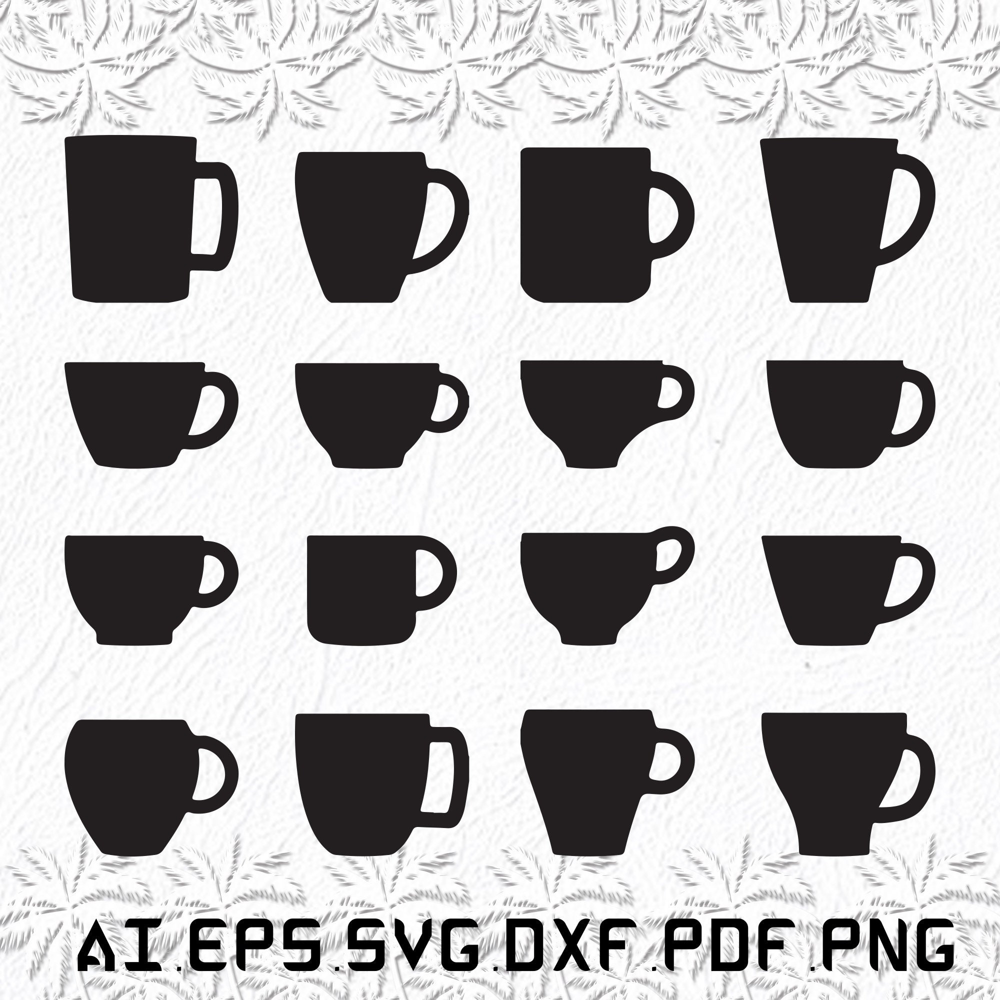 Tea Cup Svg, Tea Cups Svg, Tea Svg, Cups, Cup, SVG, Ai, Pdf, Eps, Svg ...