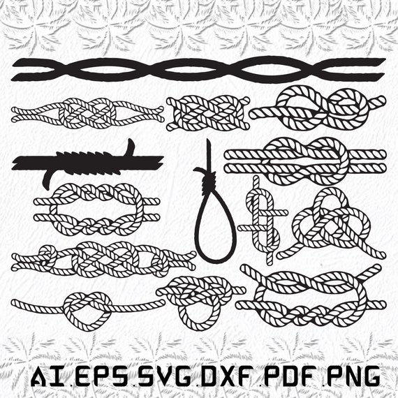 Rope Knot Svg Rope Knots Svg Rope Svg Knot Ropes SVG Ai - Etsy