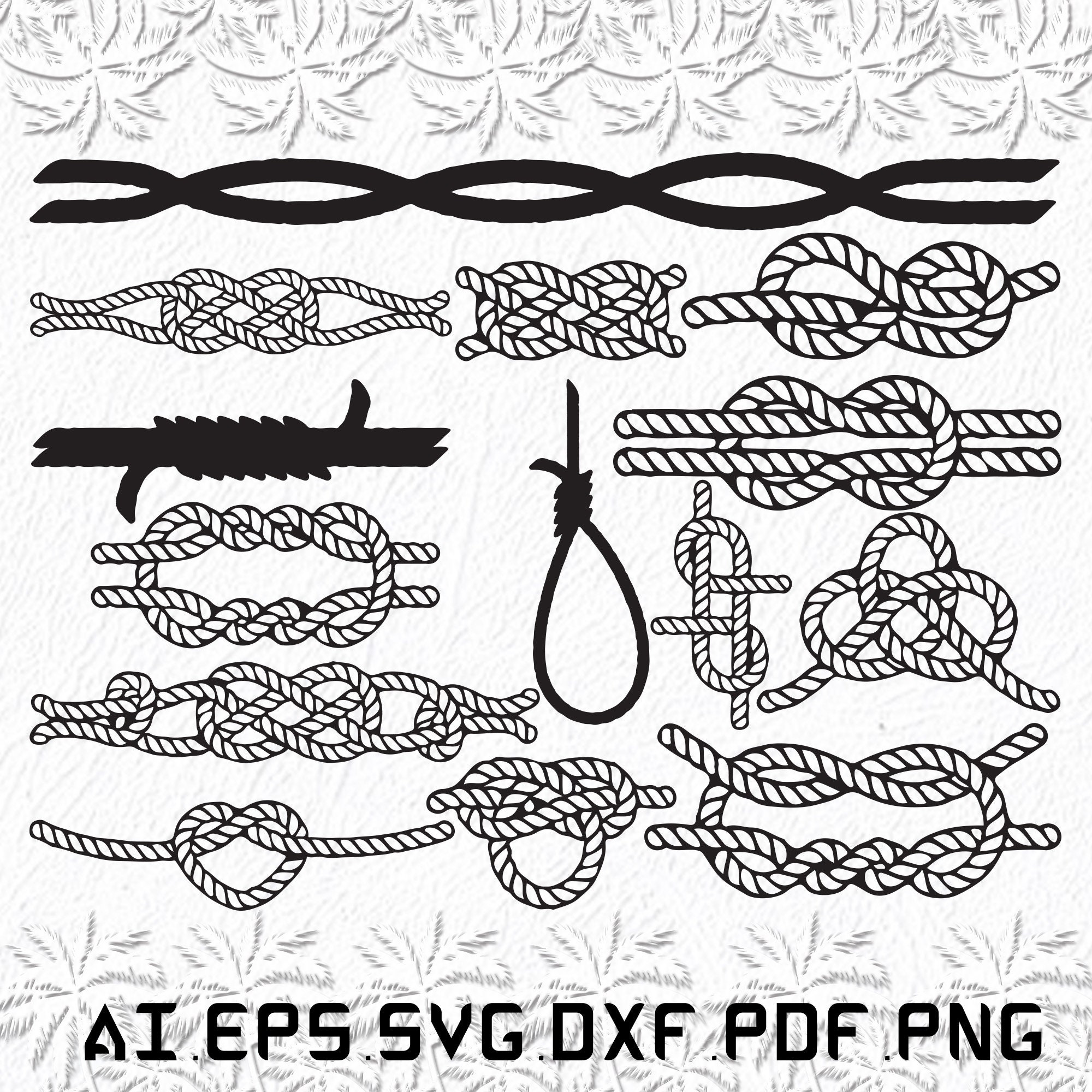 Rope Knot Svg Rope Knots Svg Rope Svg Knot Ropes SVG Ai - Etsy Ireland