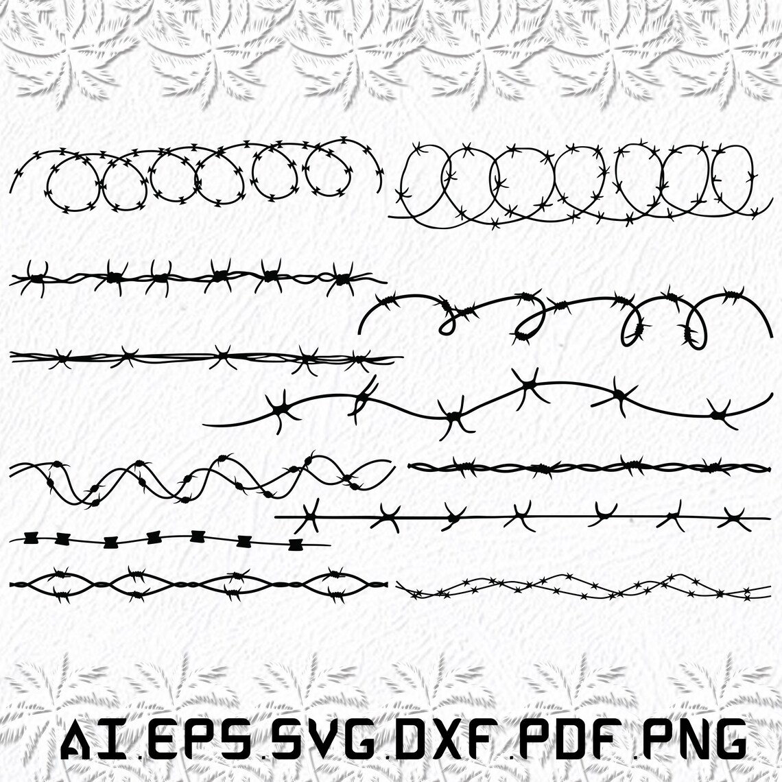 Wire Svg Wires Svg Gurd Svg Cute Border SVG Ai Pdf - Etsy