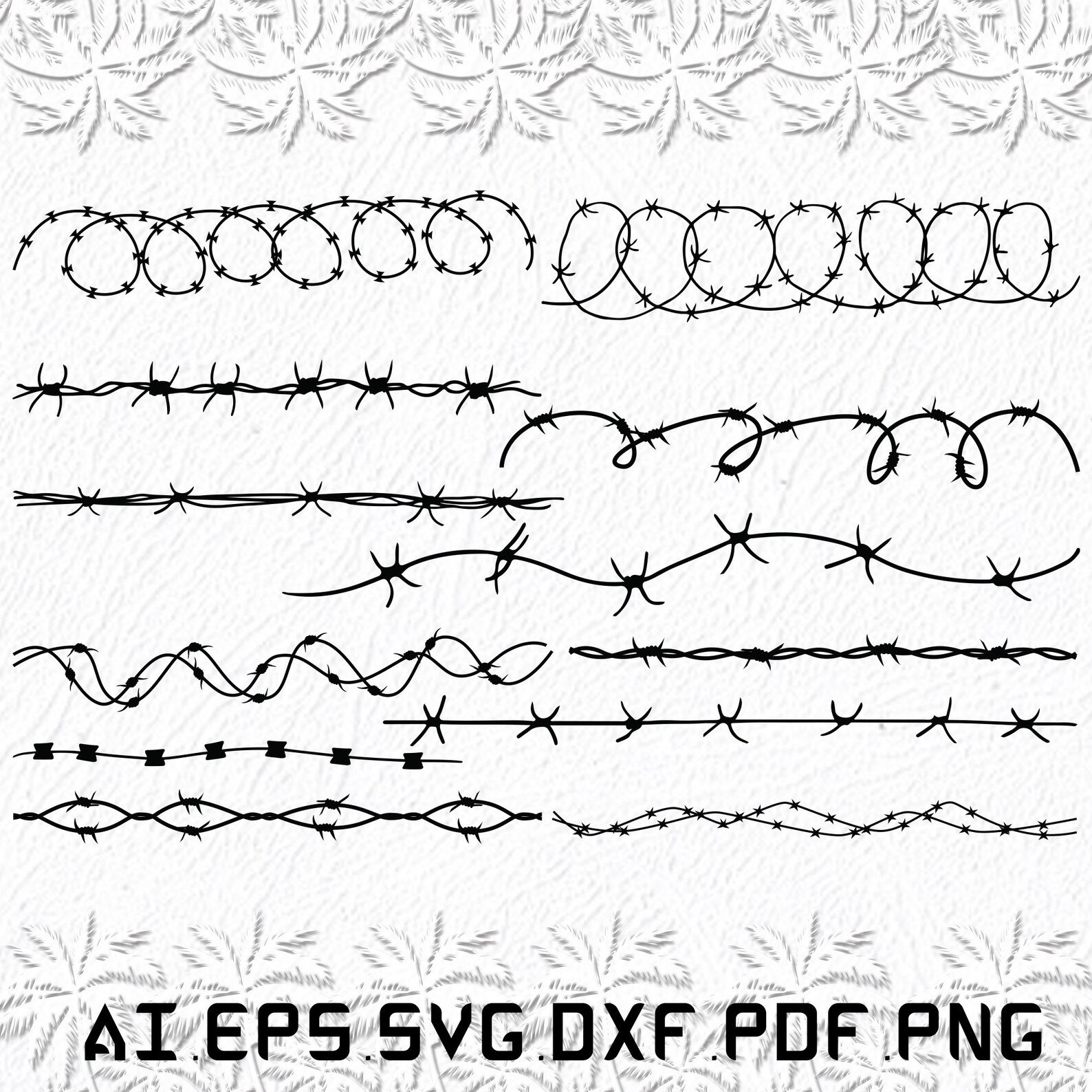 Wire Svg Wires Svg Gurd Svg Cute Border SVG Ai Pdf - Etsy