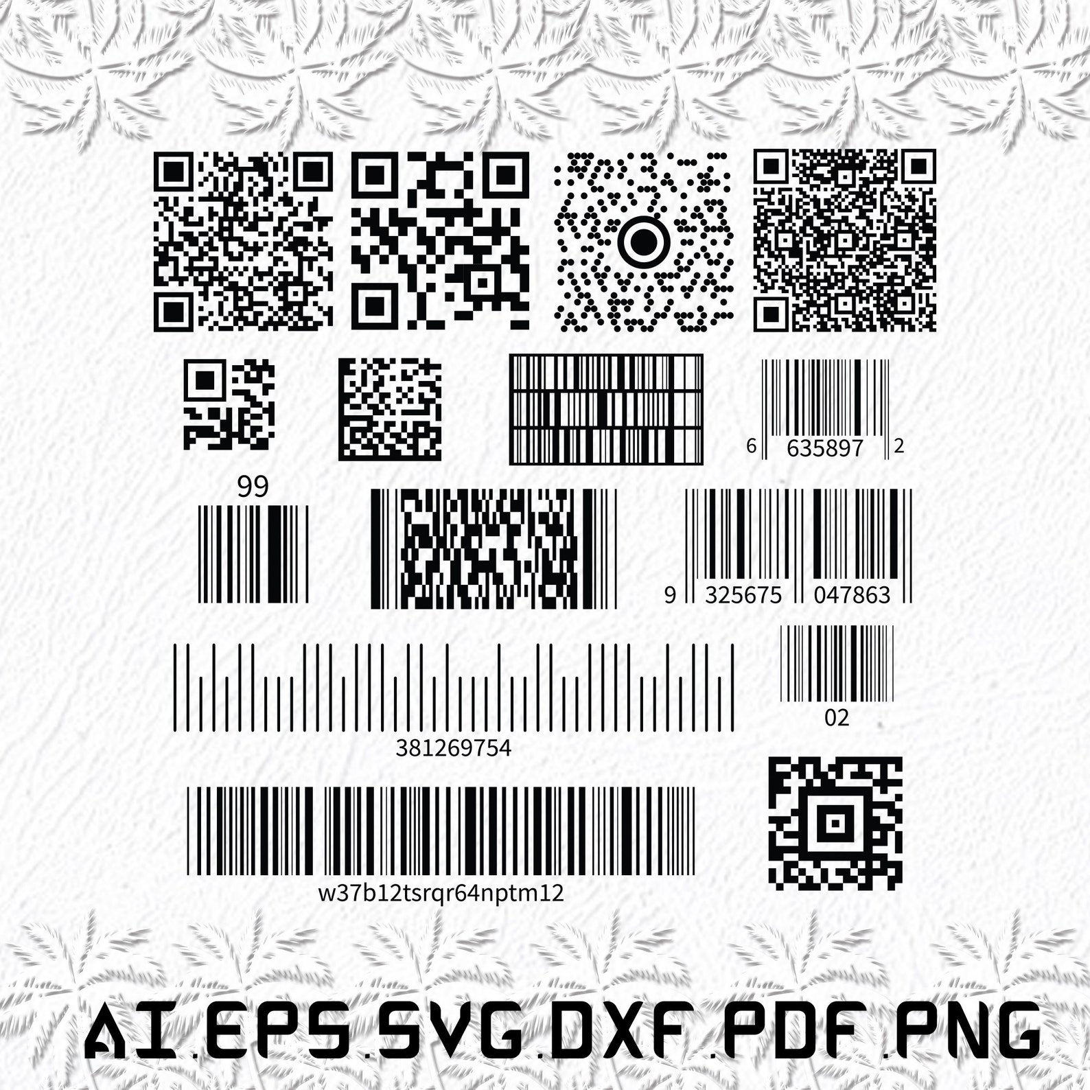 Barcode Svg, Barcodes Svg, Bar Svg, Tree, Code, SVG, Ai, Pdf, Eps, Svg ...