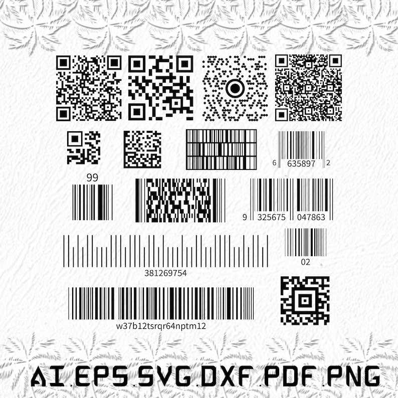 Barcode Svg Barcodes Svg Bar Svg Tree Code SVG Ai Pdf - Etsy