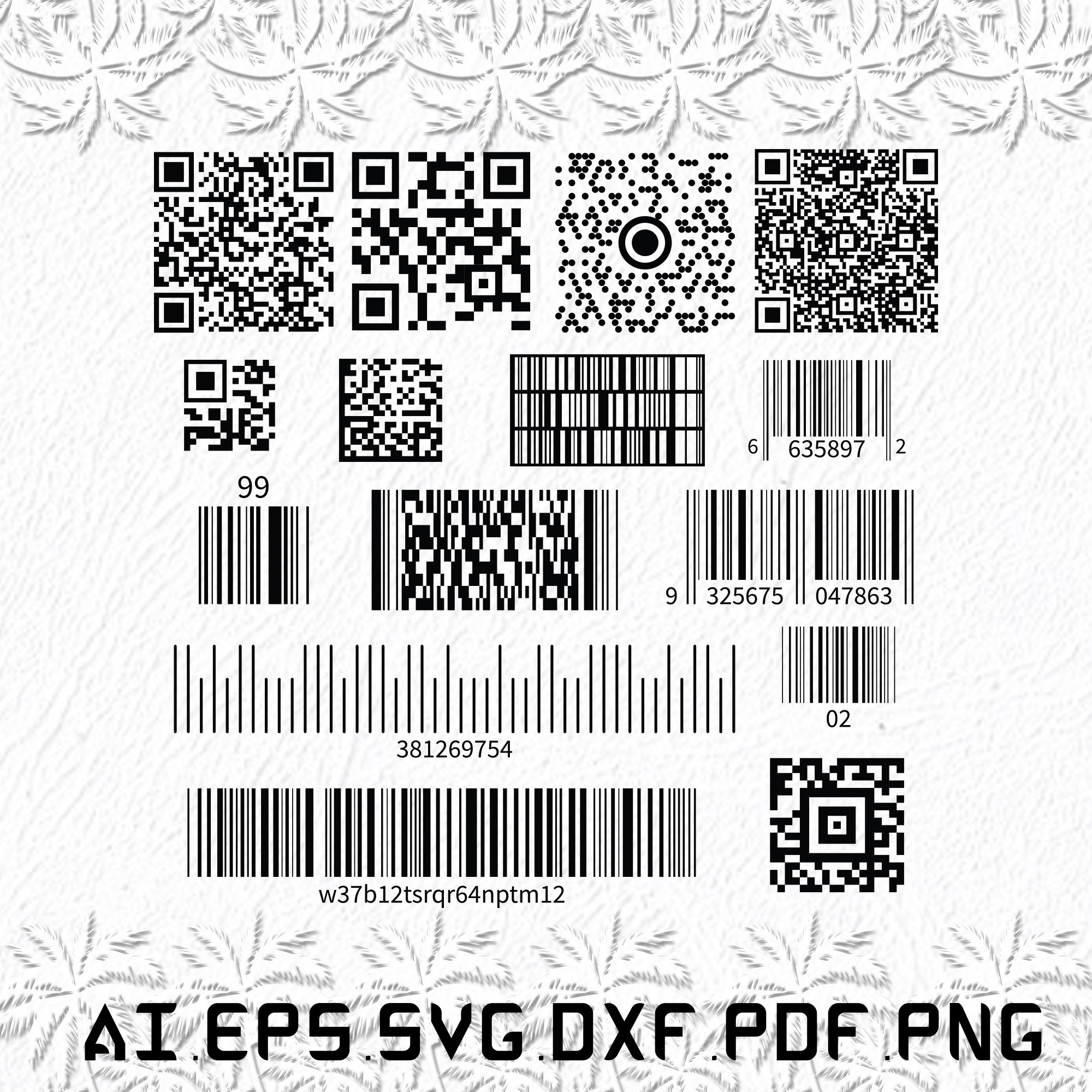 Barcode Svg Barcodes Svg Bar Svg Tree Code SVG Ai Pdf - Etsy Ireland