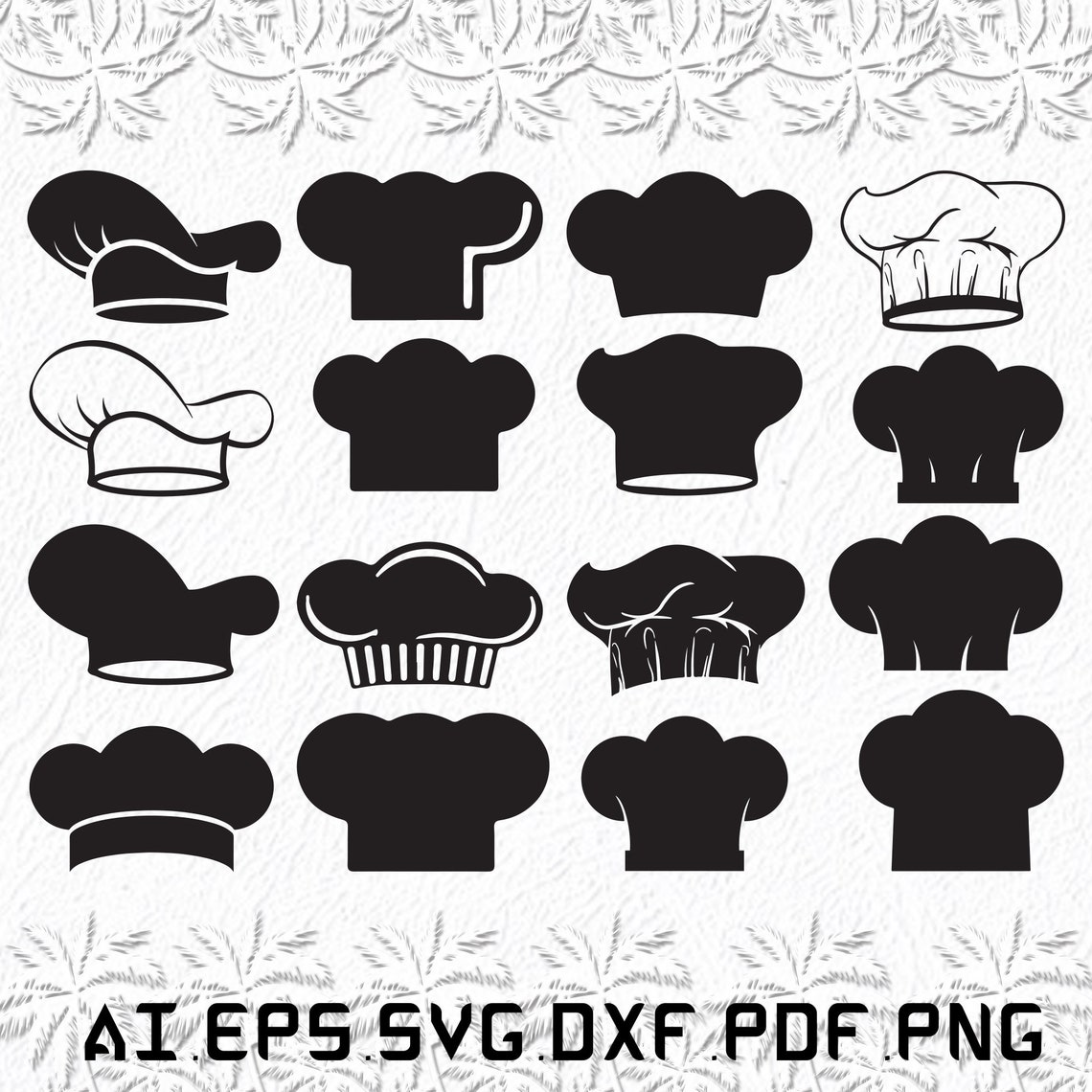 Chef Hat Svg Chef Hats Svg Cook Svg Food Chef SVG Ai - Etsy