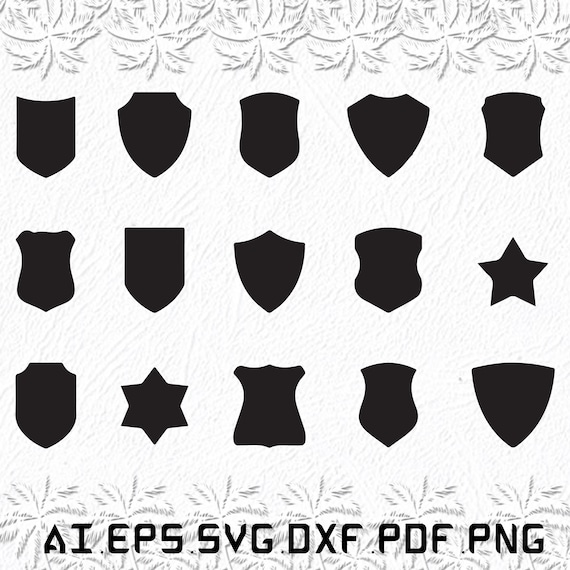 Police Badge Shape Svg Police Badge Shapes Svg Shape Svg - Etsy Hong Kong