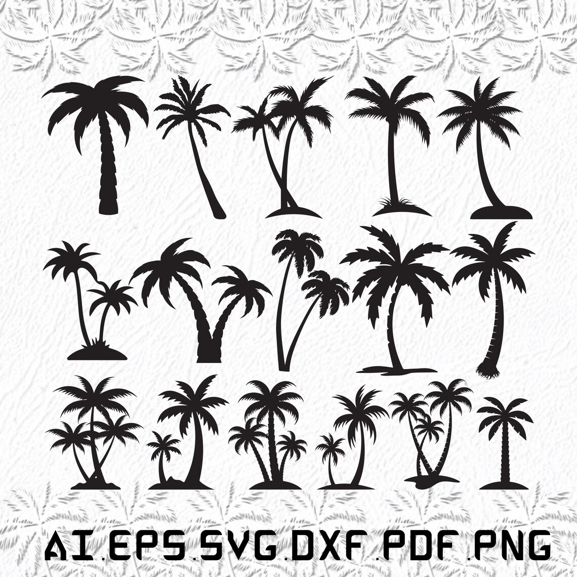 Palm Tree Svg Palm Svg Tree Svg Nature Sea SVG Ai Pdf - Etsy