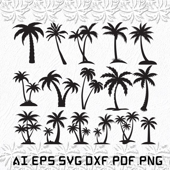 Palm Tree Svg Palm Svg Tree Svg Nature Sea SVG Ai Pdf - Etsy