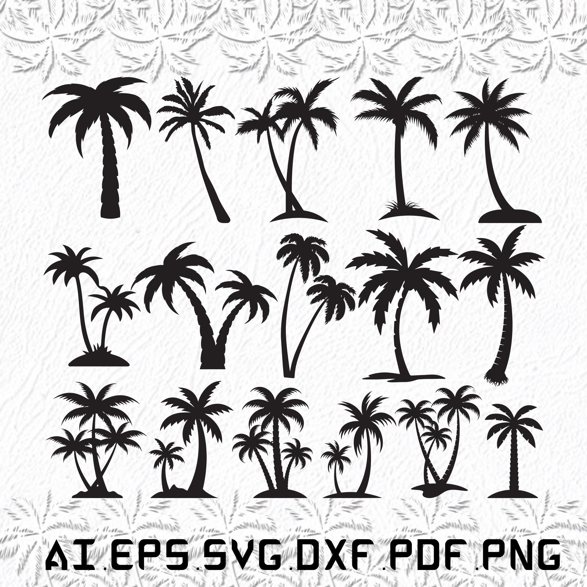 Palm Tree Svg Palm Svg Tree Svg Nature Sea SVG Ai Pdf - Etsy Canada