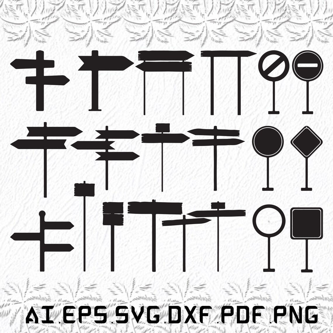 Road Sign Svg Road Svg Sign Svg Usa Car SVG Ai Pdf - Etsy