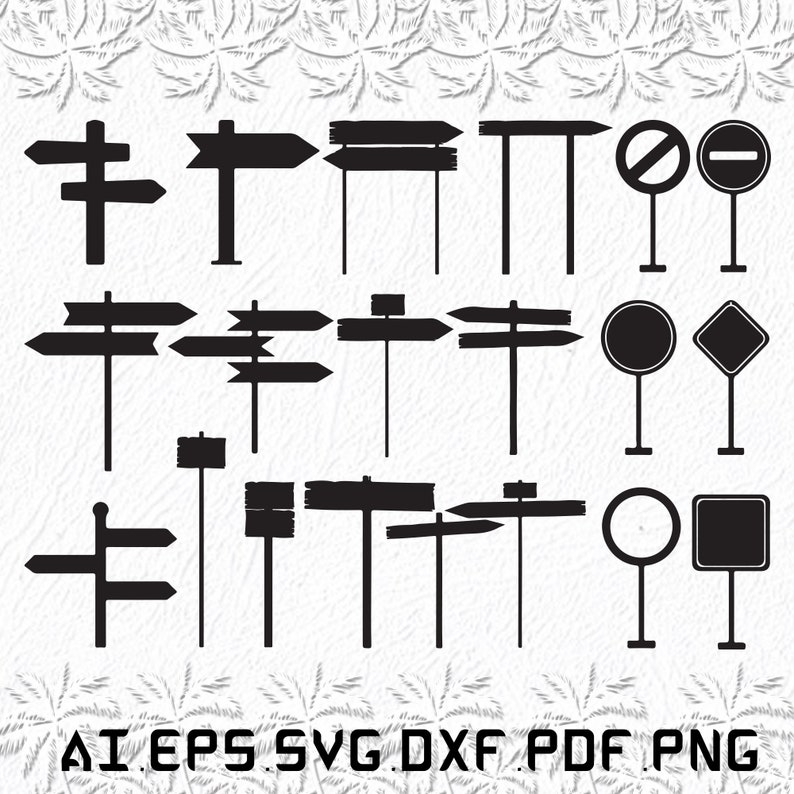 Road Sign Svg Road Svg Sign Svg Usa Car SVG Ai Pdf - Etsy