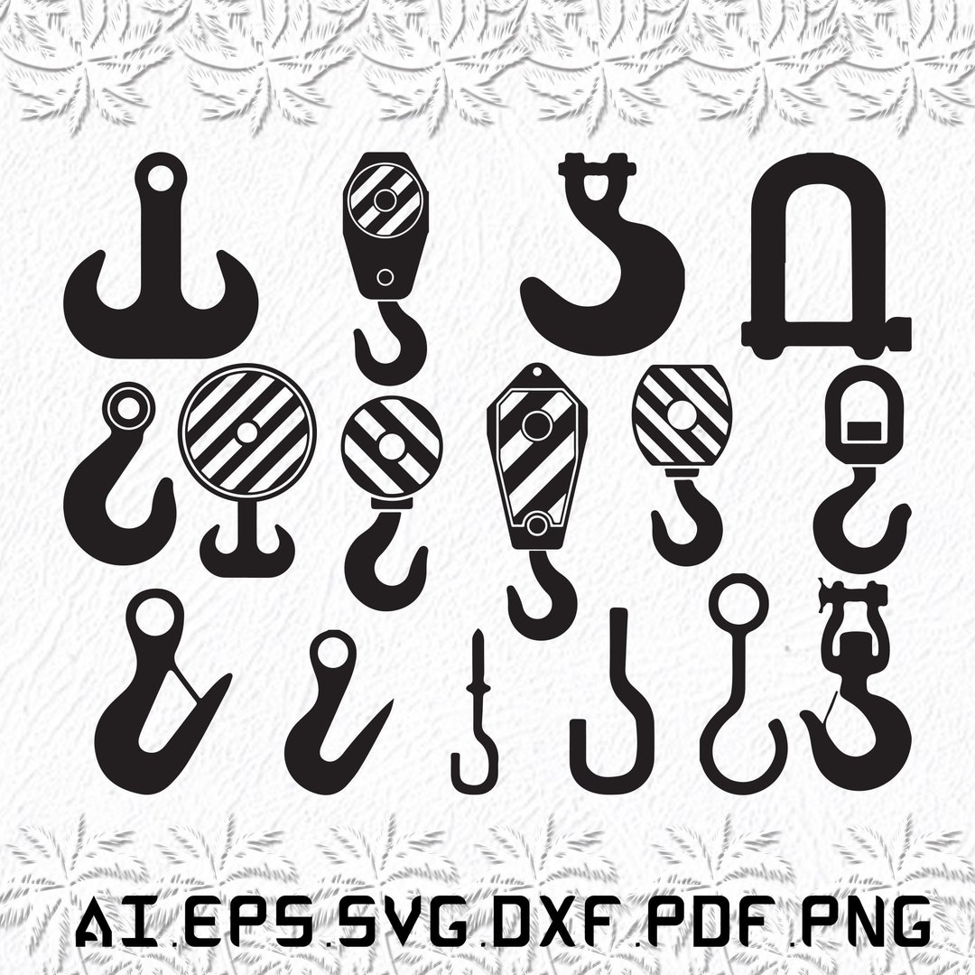 Hook Crane Svg, Hook Cranes Svg, Hook Svg, Crane, Cranes, SVG, Ai, Pdf ...