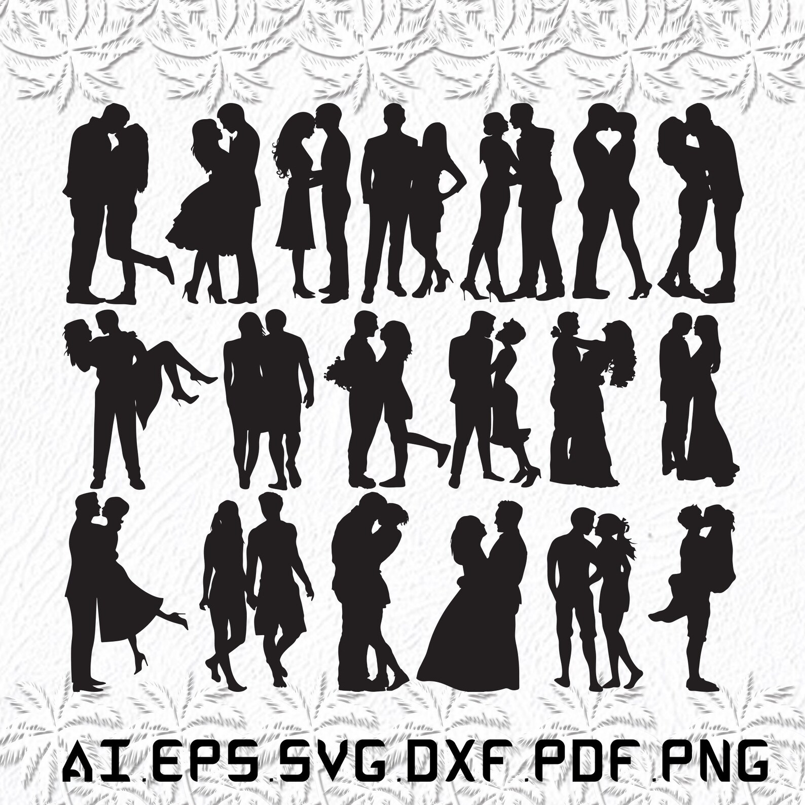 Couple Svg Couples Svg Romantic Svg Romance Happy SVG | Etsy