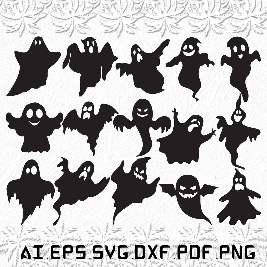 Ghost Svg, Ghosts Svg, Spooky Svg, Horror, Anime, SVG, Ai, Pdf, Eps ...