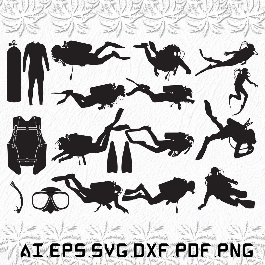 Diving Svg Divings Svg Dive Svg Sport Sports SVG Ai - Etsy