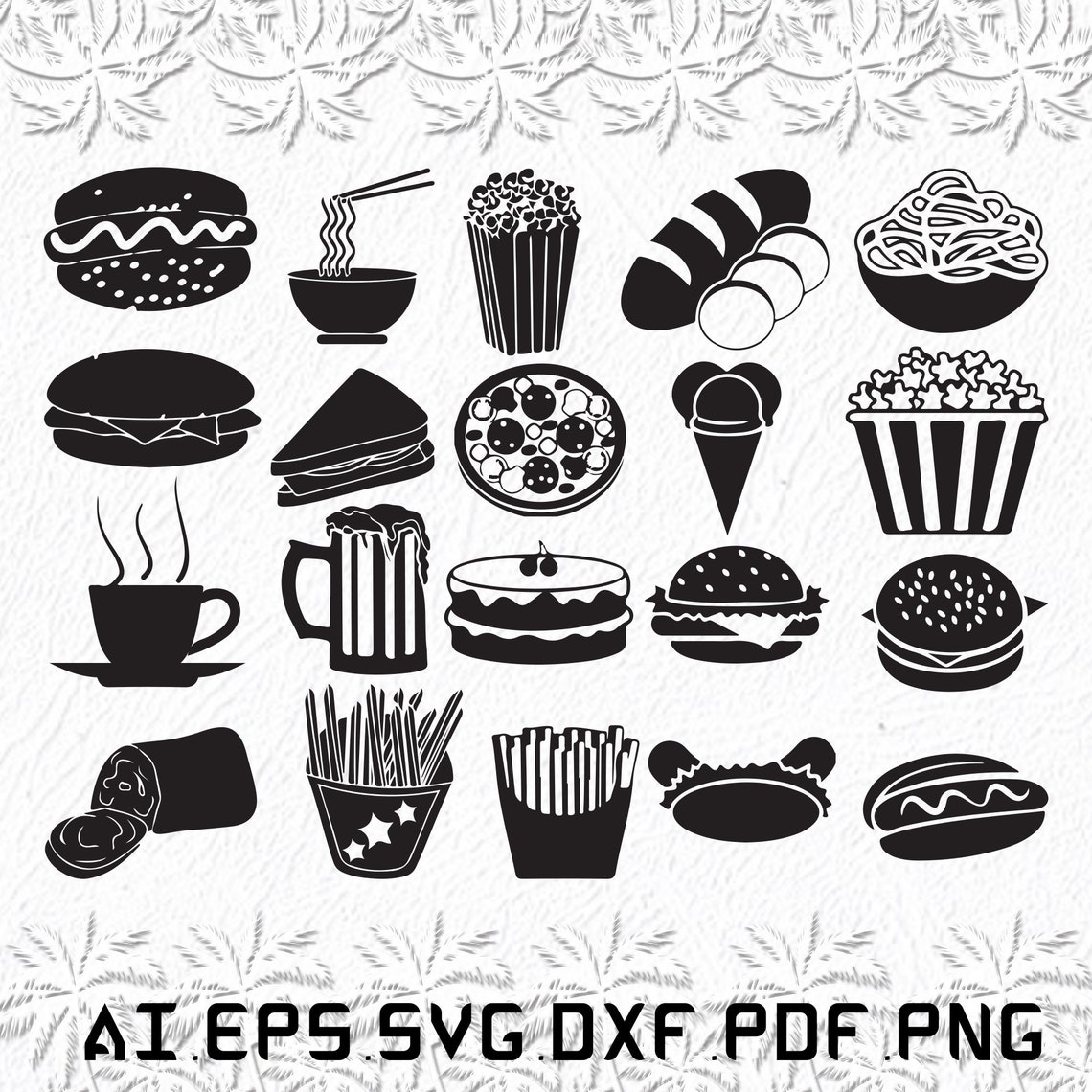 Fast Food Svg Fast Foods Svg Fast Svg Food Pet SVG Ai - Etsy Hong Kong