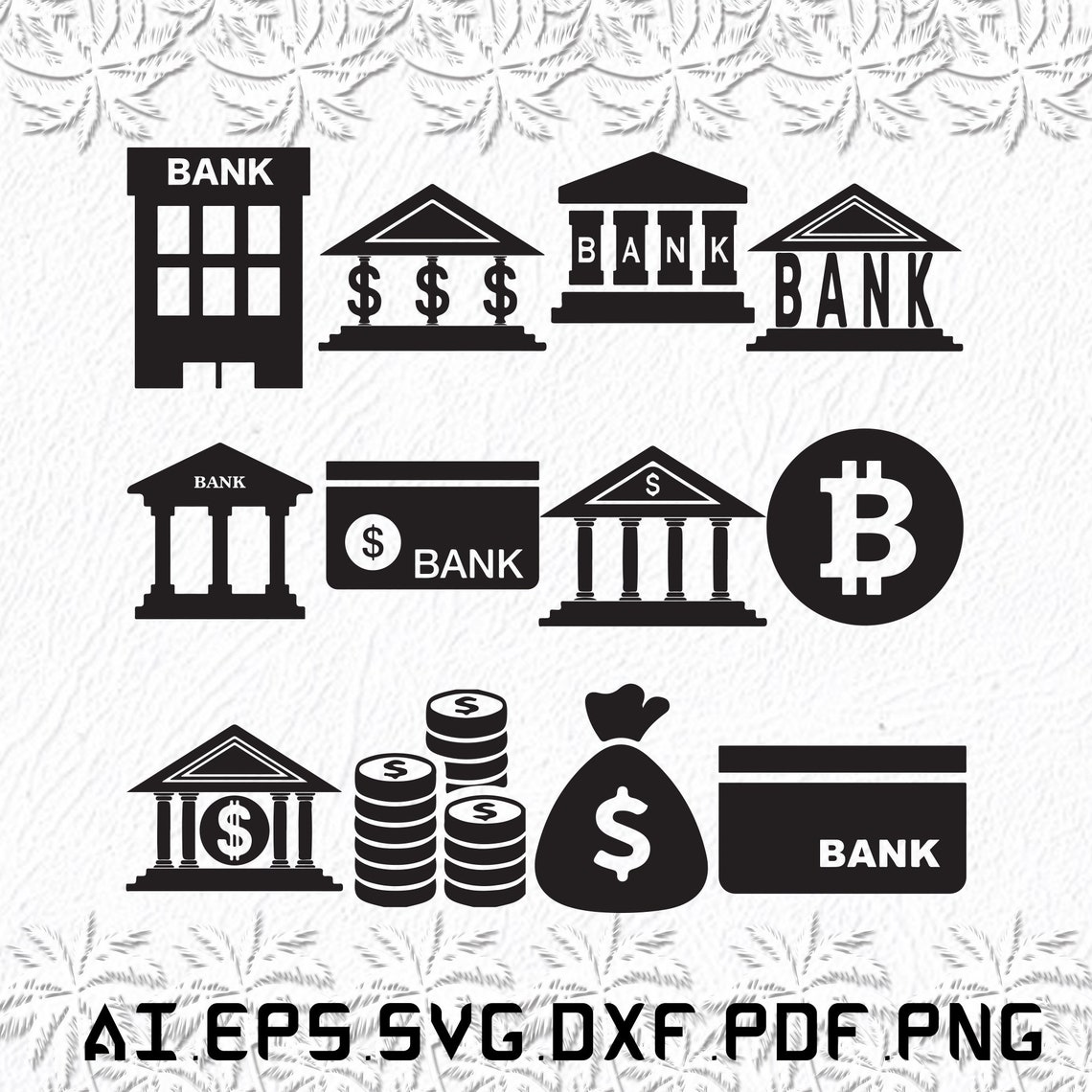 Bank Svg Hand Svg Love Svg Banks Cute SVG Ai Pdf Eps - Etsy