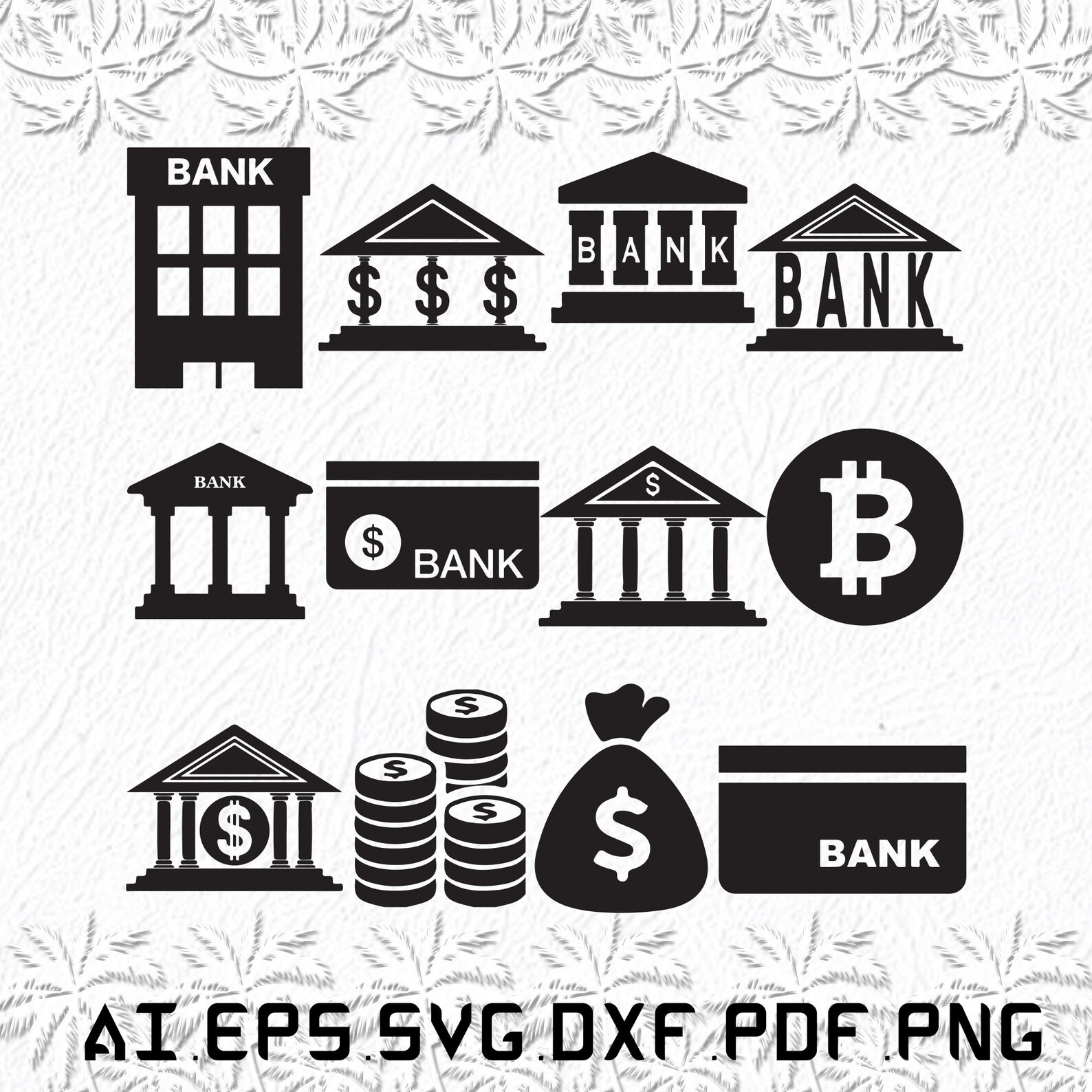Bank Svg Hand Svg Love Svg Banks Cute SVG Ai Pdf Eps - Etsy