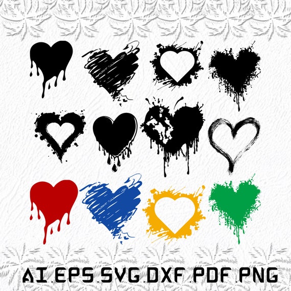 Paint Heart Svg Paint Svg Art Svg Painting Painter SVG - Etsy