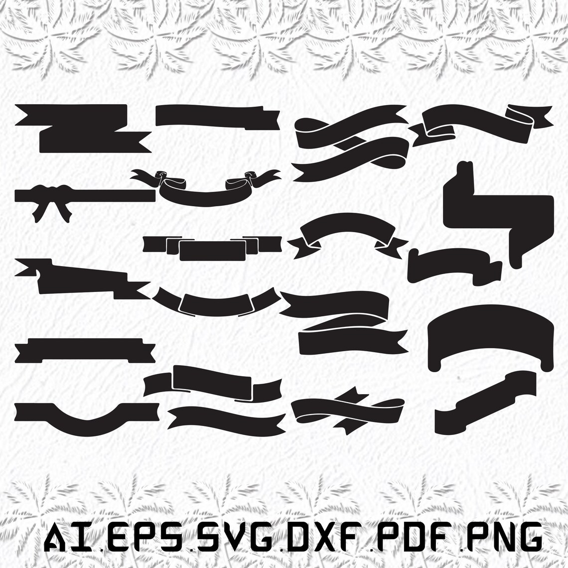 Ribbon Banner Svg, Ribbon Banners Svg, Ribbon Svg, Banner, Banners, SVG ...