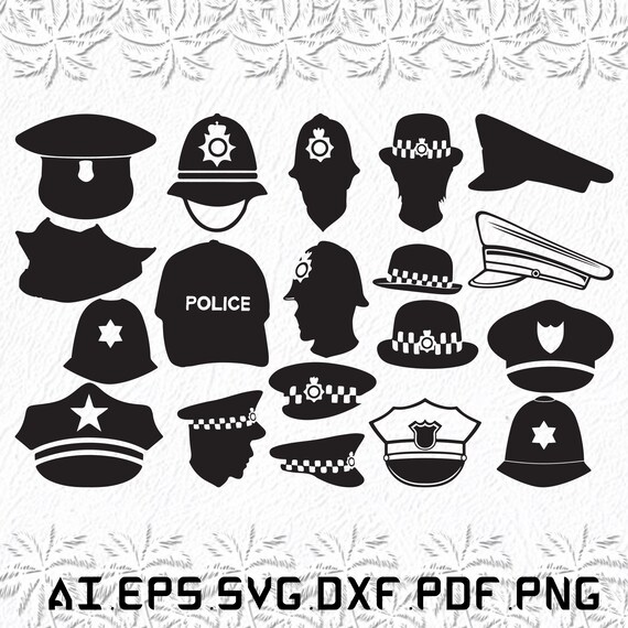 Police Hat Svg Police Hats Svg Police Svg Hat Cap SVG - Etsy