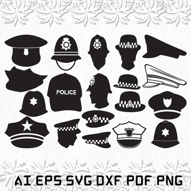 Police Hat Svg Police Hats Svg Police Svg Hat Cap SVG - Etsy