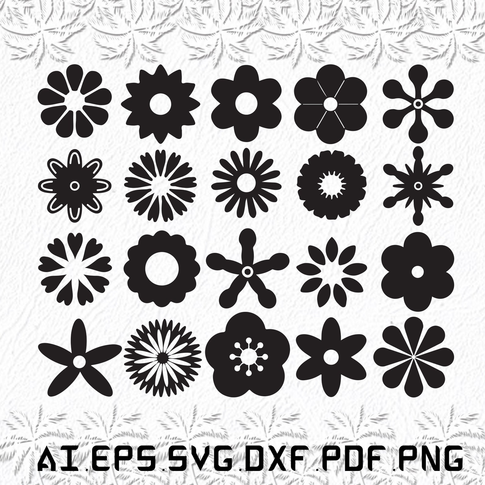 Retro Flower Svg, Retro Flowers Svg, Flower Svg, Retro, Flowers, SVG ...