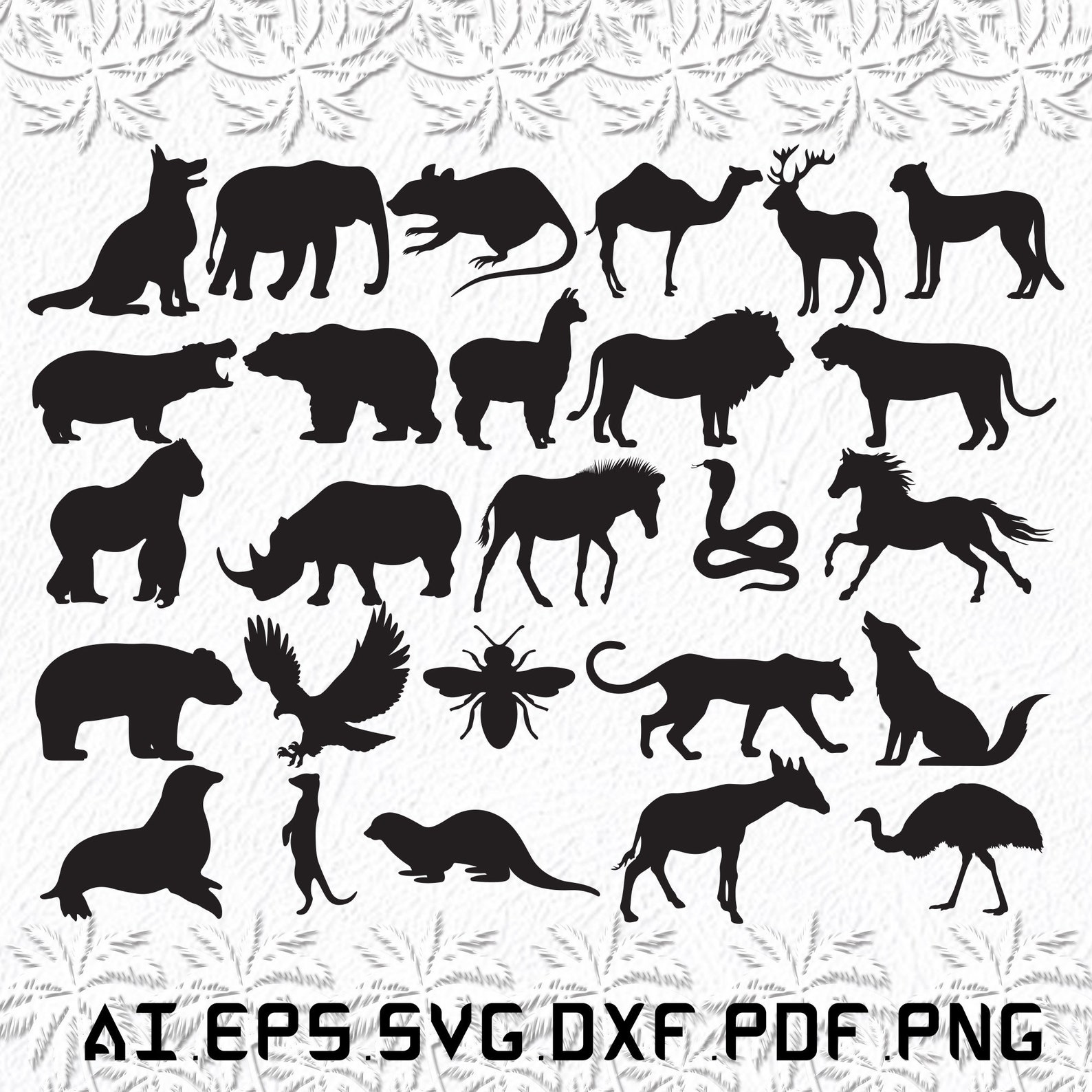 Zoo Animal Svg Animal Svg Animals Svg Nature Zoo SVG Ai - Etsy