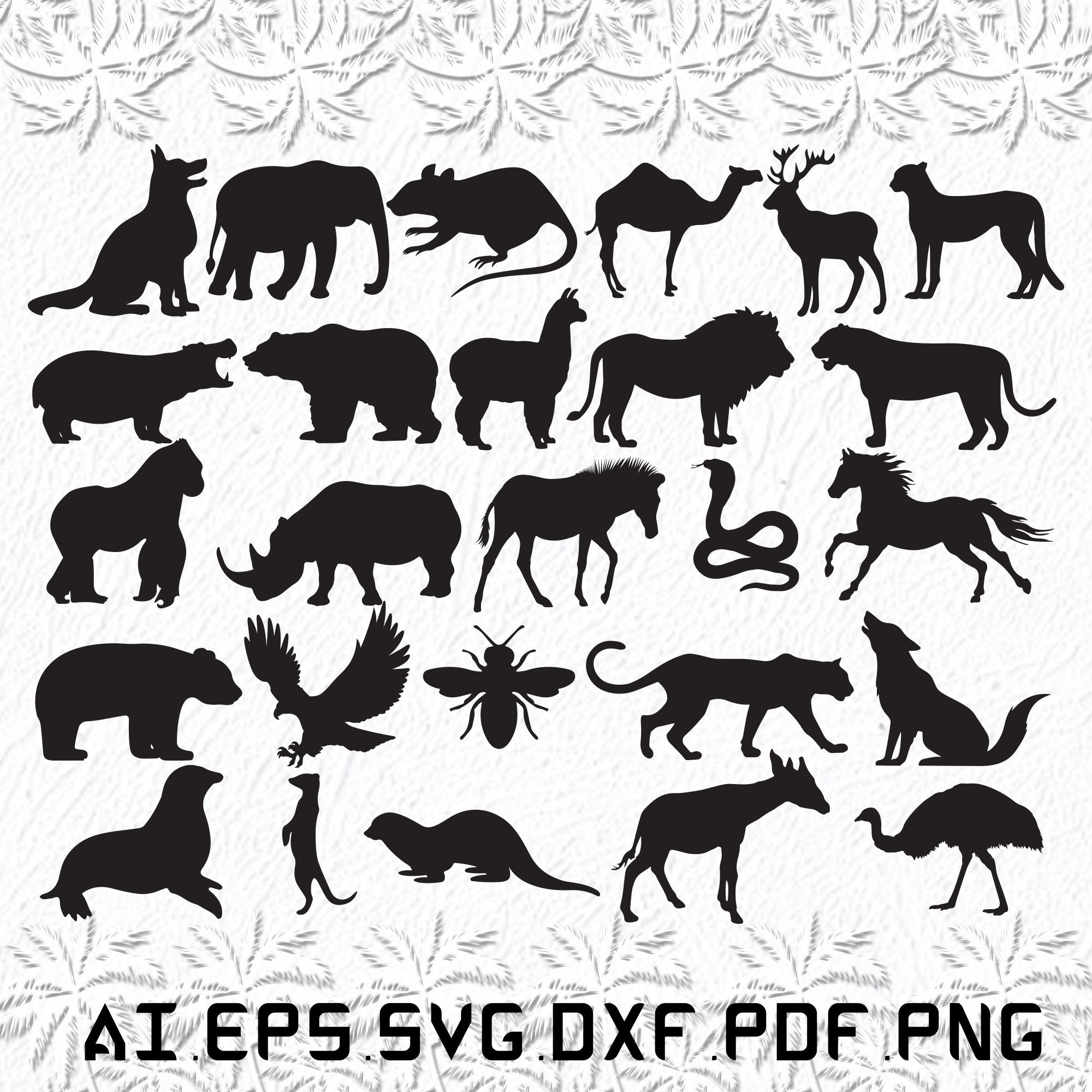 Zoo Animal Svg Animal Svg Animals Svg Nature Zoo SVG Ai - Etsy