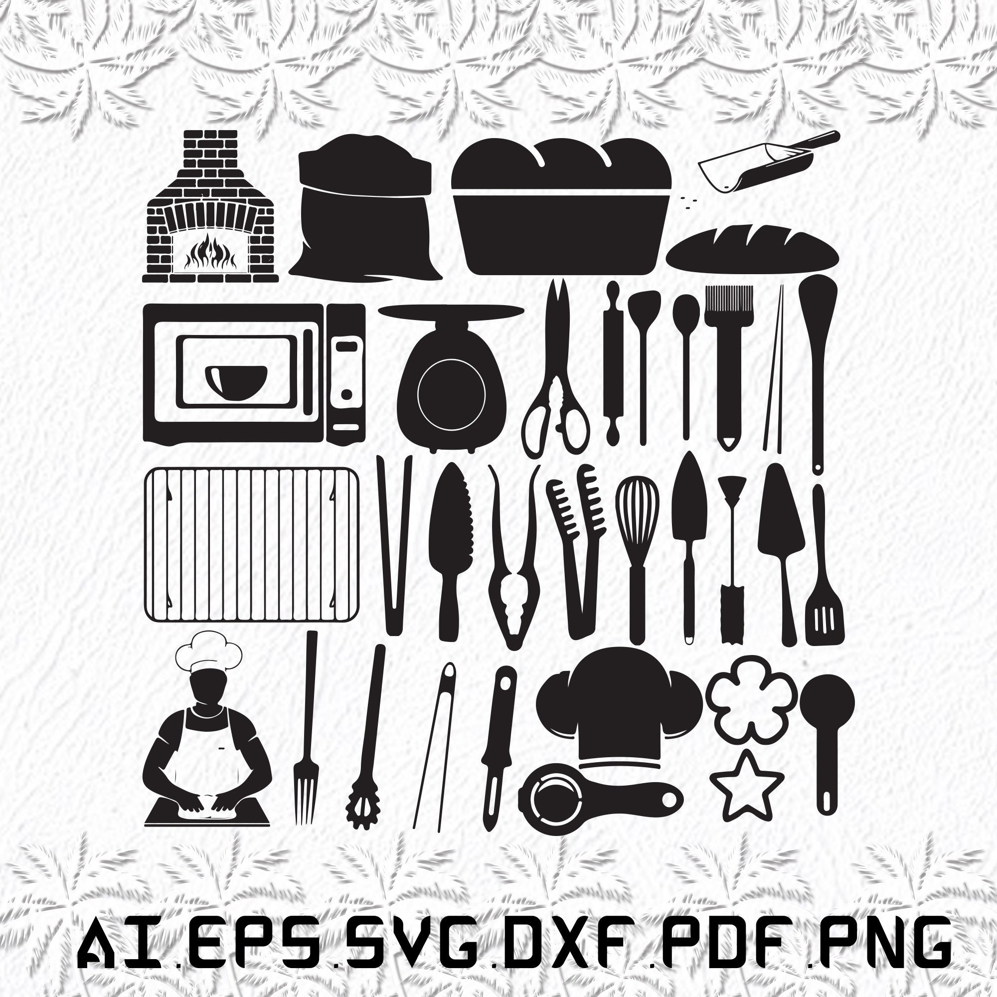 Bakery Svg Bakerys Svg Baker Svg Cake Food SVG Ai Pdf - Etsy