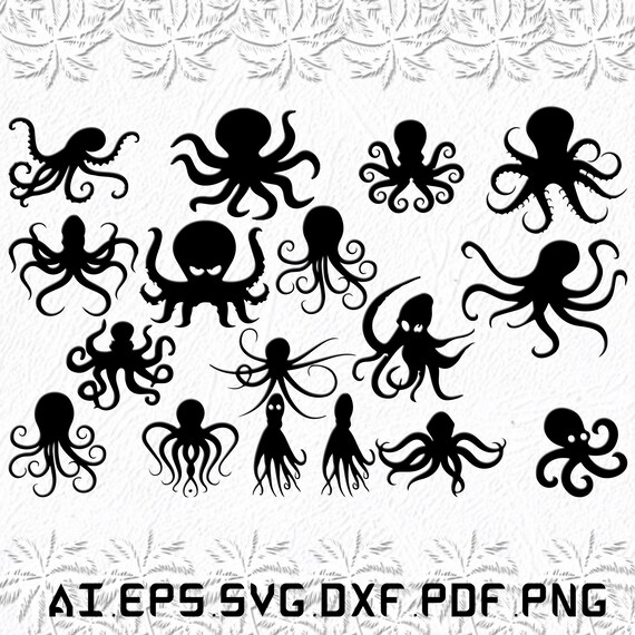 Octopus Svg Sea Side Svg Octopus Image Sketch Svg Octopus - Etsy