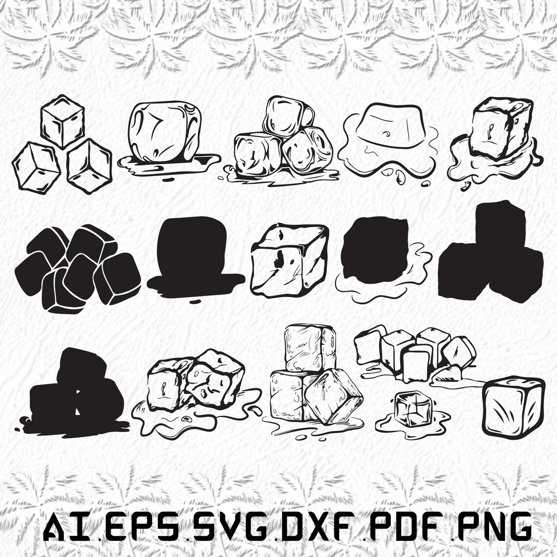 Ice Cube Svg Ice Cubes Svg Ice Svg Cube Snow SVG Ai - Etsy UK