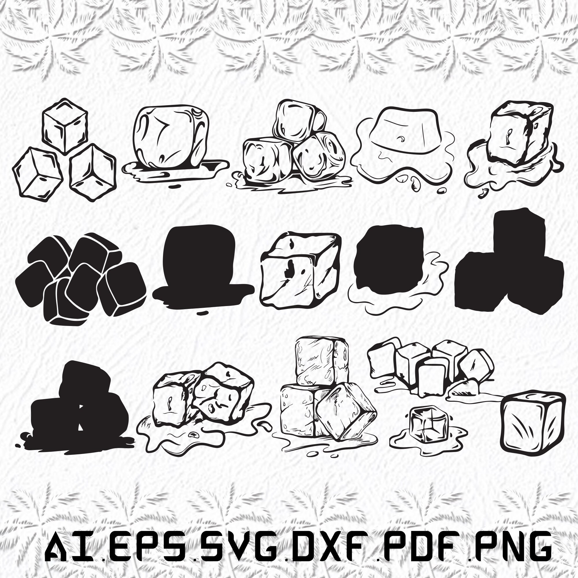 Ice Cube Svg Ice Cubes Svg Ice Svg Cube Snow SVG Ai - Etsy UK